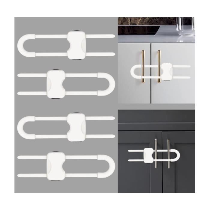 Sécurité de Porte Enfant - Non spécifié - 4 Pièces - ABS Solide ...