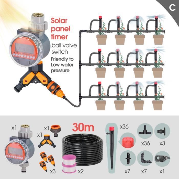 Pièce détachée arrosage,Système d'arrosage automatique de jardin,Irrigation solaire,tuyau ...