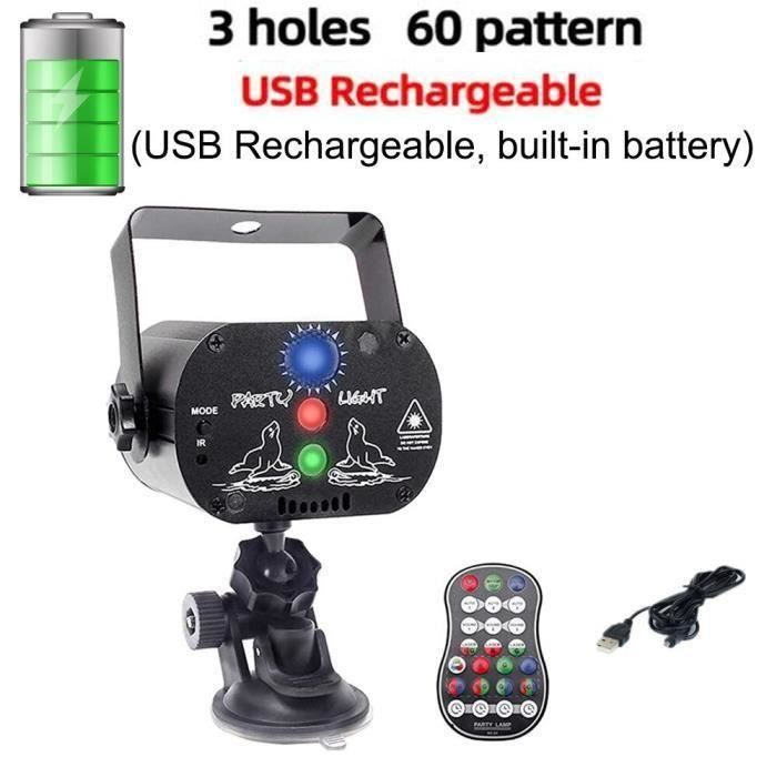 Rechargeable par USB - Mini Lumière Disco Led Rgb, Projecteur De Scène ...