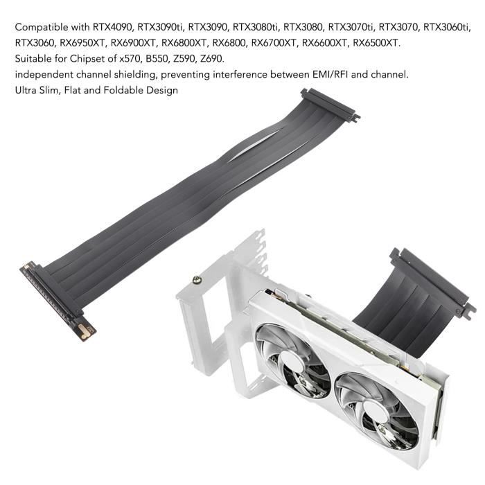 Cable Extension Gpu Pcie 4.0 X16 64Gb/S - Rtx4090 Rtx3090Ti Rtx3090 ...