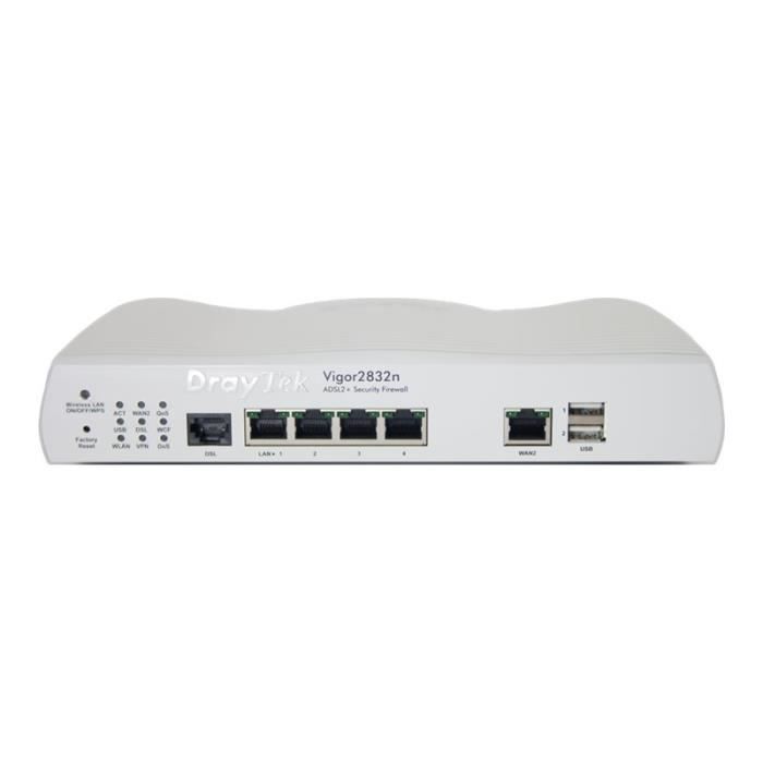 Routeur modem ADSL Draytek Vigor 2832 - 4 ports GigE - NAT, VPN, QoS ...
