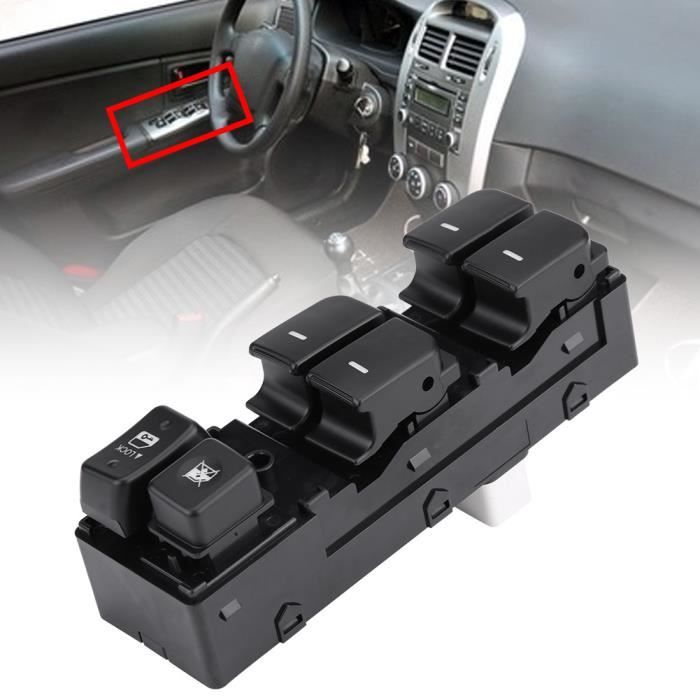 Interrupteur de lève-vitre électrique Bouton de commutation de commande de fenêtre principale d ...