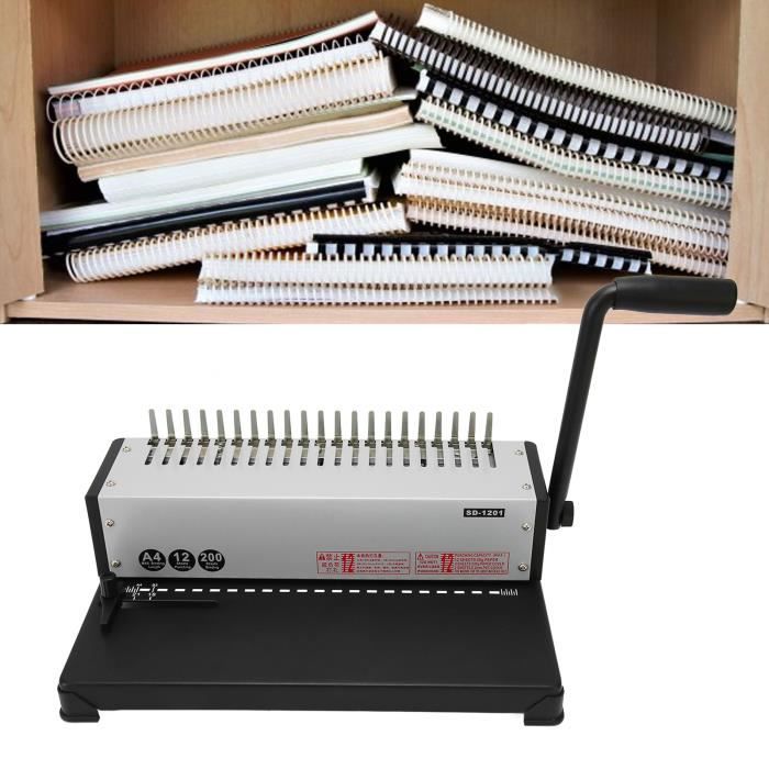 HURRISE reliure à papier manuelle Machine à Relier, Kit de Matériel de ...