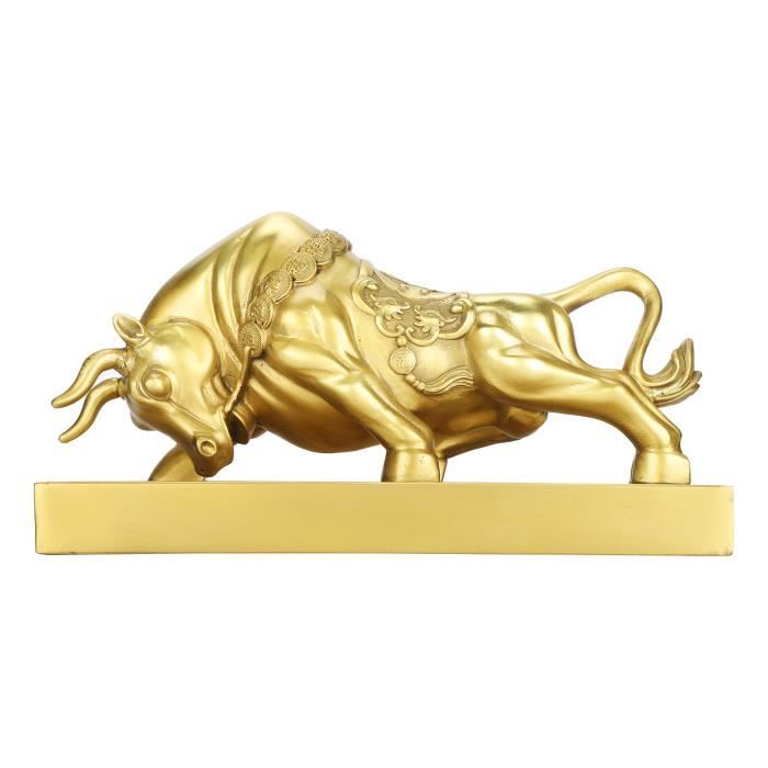 HURRISE décorations de vache à la maison Figurine animale en laiton pour cadeaux maison/bureau ...