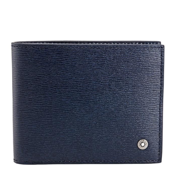 Portefeuille court à deux volets bleu marine pour hommes, pochette ...