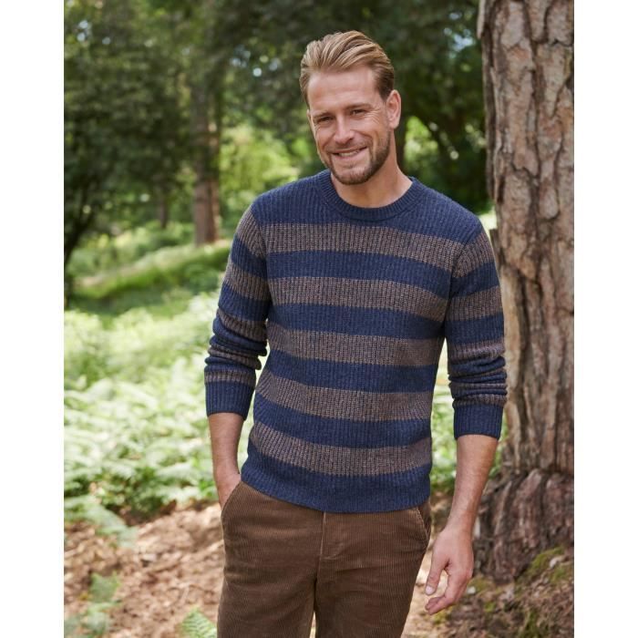 WoolOvers Pull Manches Longues Homme Marron - Cdiscount Prêt-à-Porter