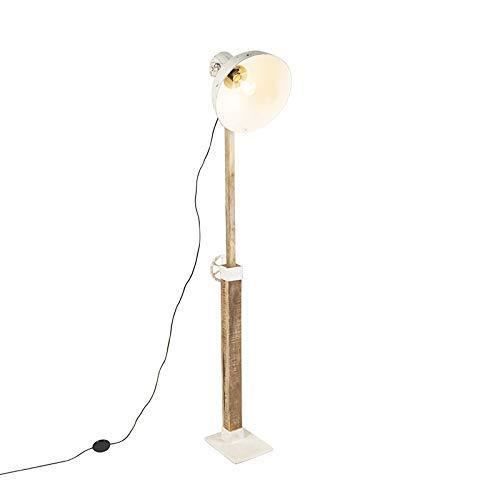 Qazqa Lampadaire | Lampe sur pied Industriel - Mangoes Lampe Marron ...