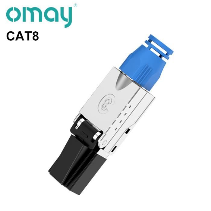 Connecteur de champ non blindé RJ45 8P8C,connecteur de terminaison RJ45 ...