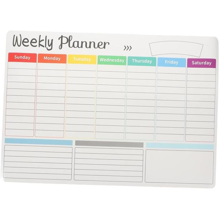 Tableau Blanc Magnétique Calendrier Tableaux Blancs Réfrigérateur ...