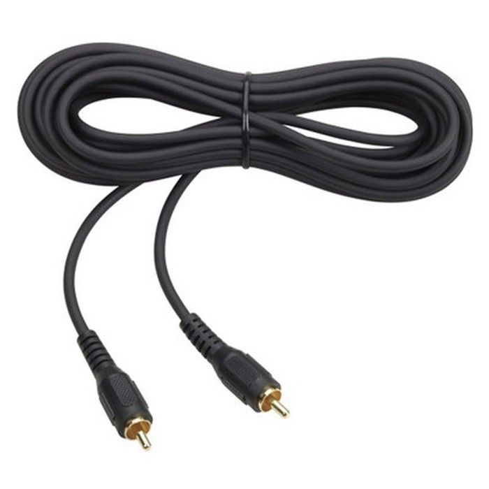 Câble Cordon Vidéo RCA Mâle vers RCA Mâle THOMSON KBV801G 5m Noir ...
