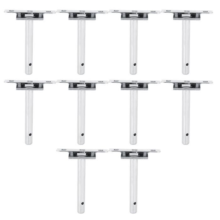 VBESTLIFE Concealed Mounting Plate 4in - Lot de 10 - Support Étagère ...