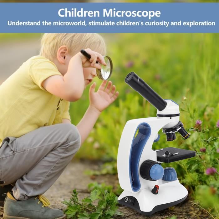 Microscope 1000X Microscope monoculaire pour étudiant 113RT 1000X ...