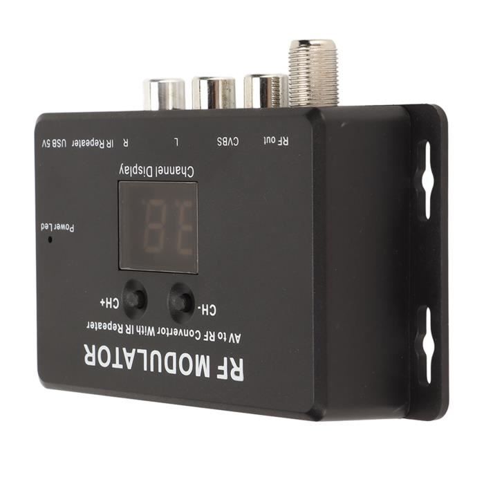 Modulateur RF Modulateur TV AV vers RF, Large Gamme de Fréquences, PAL ...