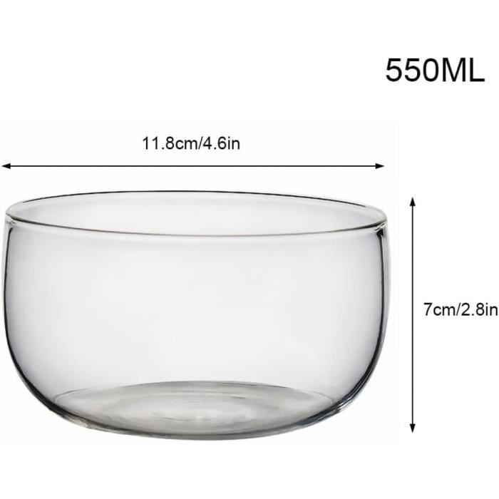 Un Verre Saladier Verre Bol Verre Transparent Bol Bol De Céréales À ...