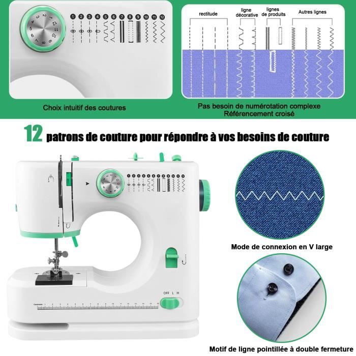 Machine à coudre électronique - 12 points réglables ...