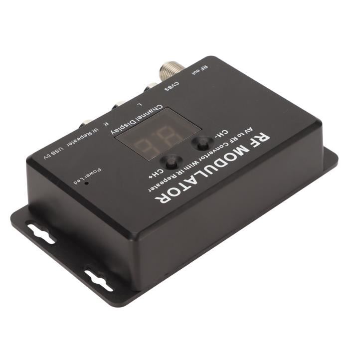 Modulateur RF Modulateur TV AV vers RF, Large Gamme de Fréquences, PAL ...