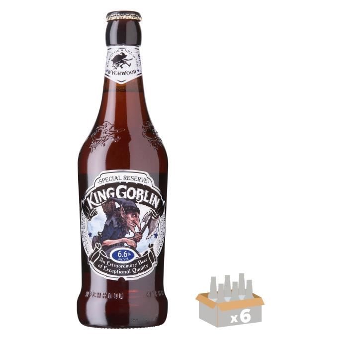 BRASSERIE WYCHWOOD King Goblin English Ale - Bière Ambrée - 6x 50 cl ...