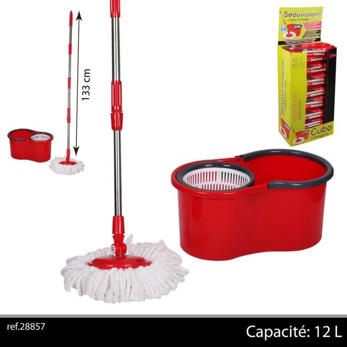 Balai frange microfibre - Achat / Vente pas cher