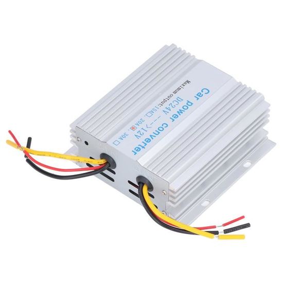 YOSOO Régulateur de tension de puissance 240W Convertisseur Abaisseur 24V à 12V Alliage d ...