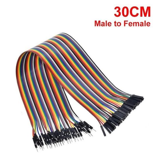 Circuits intégrés,30CM male to female--Câble Dupont, De 10 Cm, 20 Cm ...