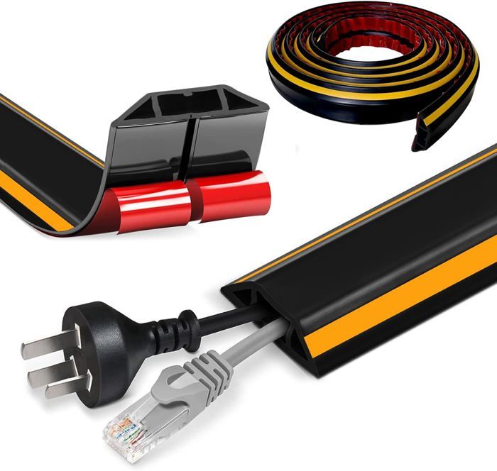 Cache Cable Sol, Petit Canal De Câble Flexible, 3.0M X 5Cm Goulotte ...