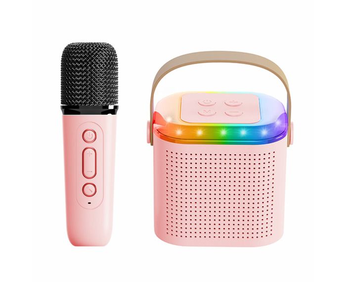 Mini Karaoké pour enfants, Haut-parleur Bluetooth portable avec microphone sans fil, Cadeaux ...