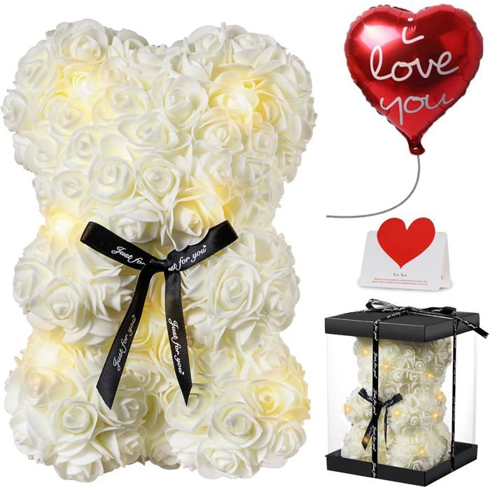 Cadeau Pour La Saint-Valentin, Ours En Rose, Rose Bear Teddy Flower ...