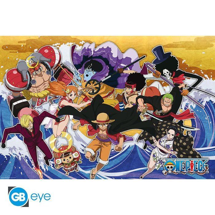 Poster - ABYSSE - One Piece - L'équipage Au Pays De Wano - 91,5x61 cm ...