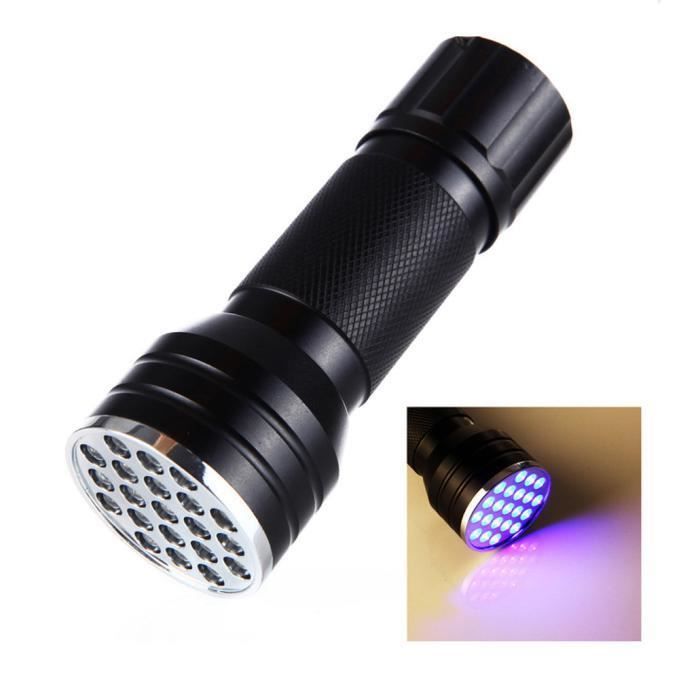 21 LED 395 NM ultraviolet UV Flash blacklight lumière pour CSI ...