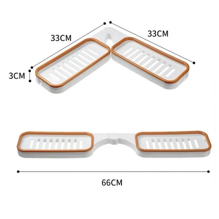 Porte accessoire,Étagères de rangement d'angle pliables,sans poinçon ...