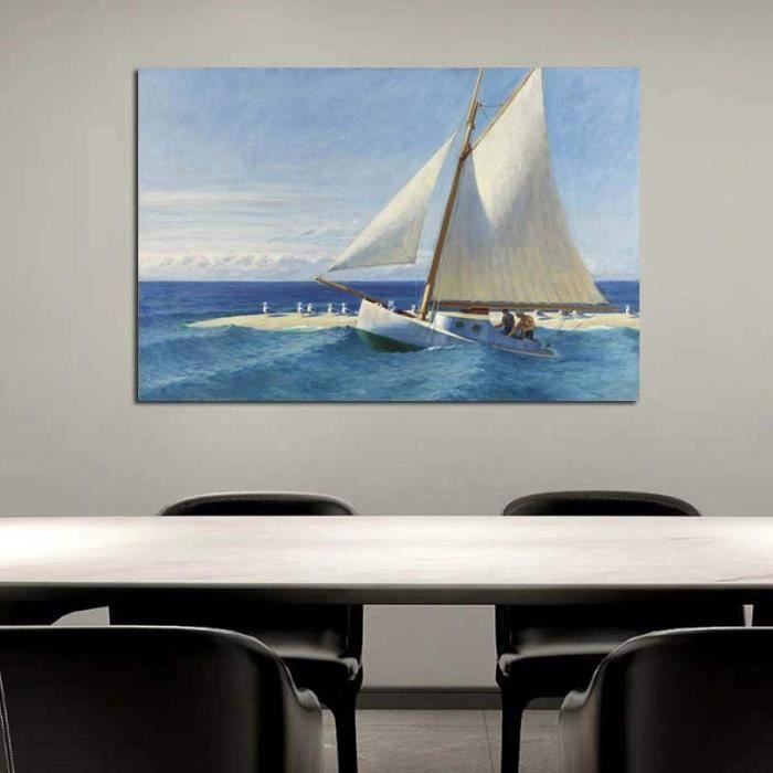 Edward Hopper Voilier Bateau Toile Peinture Réplique Chambre Décor À La ...