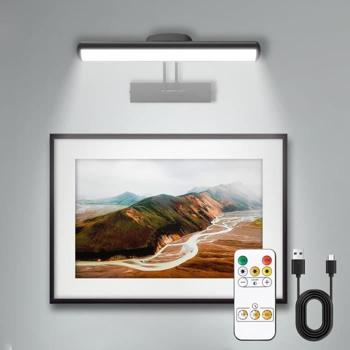 Lampe De Tableau Sans Fil Avec Télécommande,Applique Murale Led ...