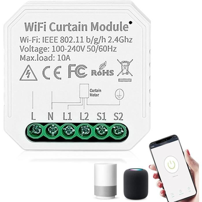 Module de commande de volet roulant intelligent Tuya Wifi Télécommande ...