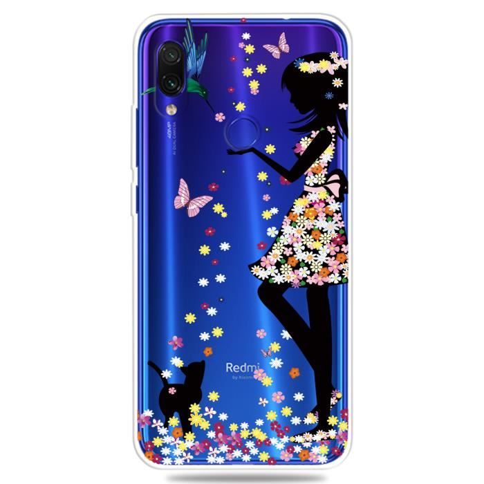 TPU Bumper pour Xiaomi Redmi Note 7 Coque Cuir Souple Avec En Silicone ...