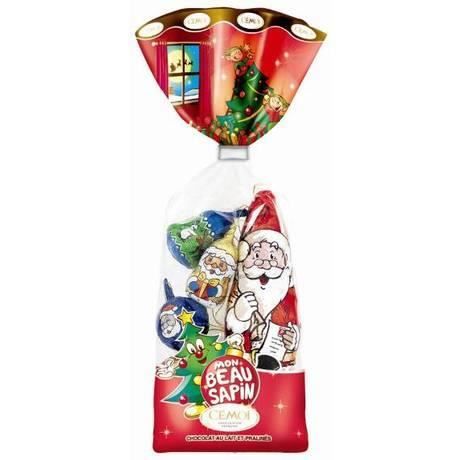 Confiserie de Noël: Père Noël sapins en chocolat, 6 x 135 Gr ...
