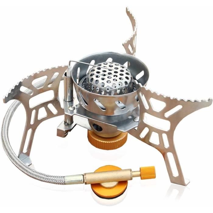 Réchaud de Camping, réchaud à gaz Portable Pliable avec Bouton d ...