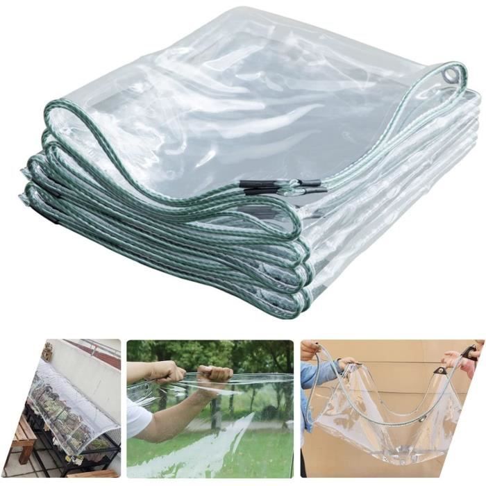 Bâche Transparente Épaisse De PVC Bâche De Protection Extérieur ...