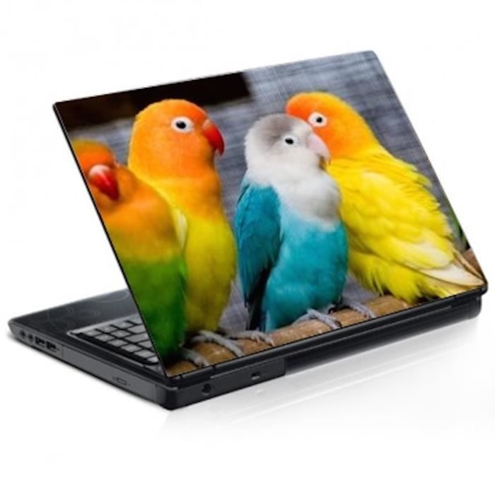 Stickers Autocollants ordinateur portable PC Déco Oiseaux réf 057 ...