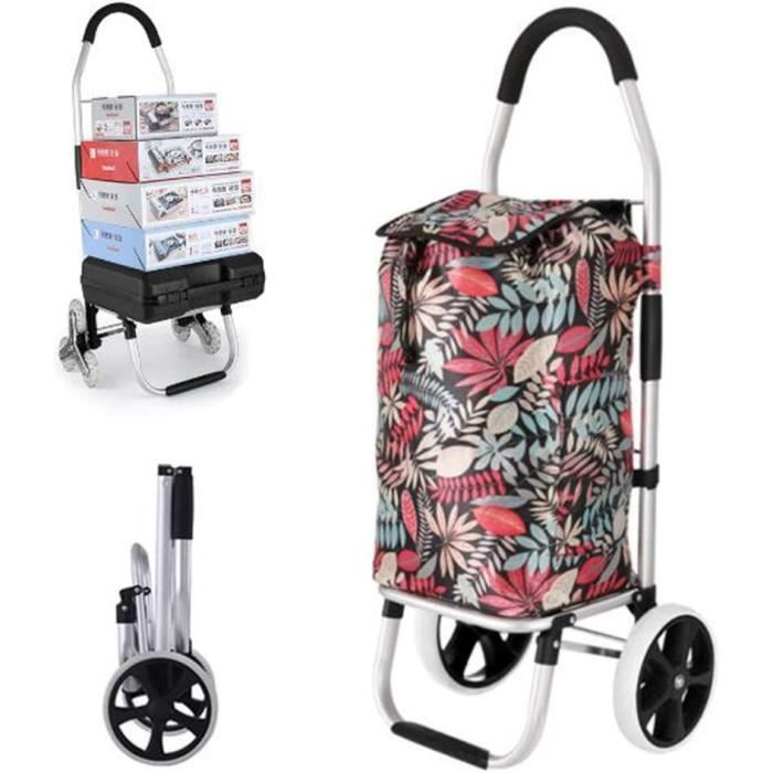 Chariot de Courses, Caddie Pliable, Grande capacité 50L, Chariot à ...