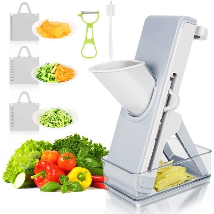 Mandoline Multifonctions de Cuisine,Coupe Légumes Professionnelle,4 ...