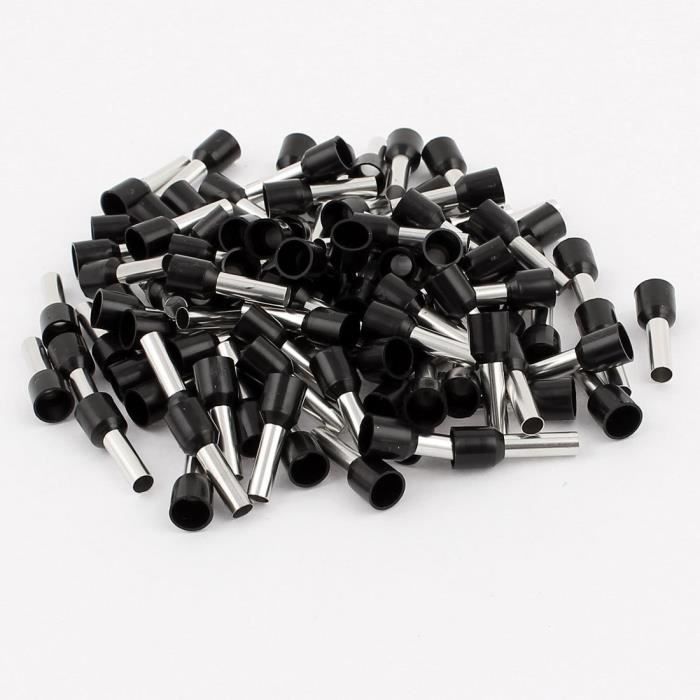 100pcs 6mm2 Embout de Câble Embout de Câblage Cosse à Sertir électrique Fil Sertissage Borne ...