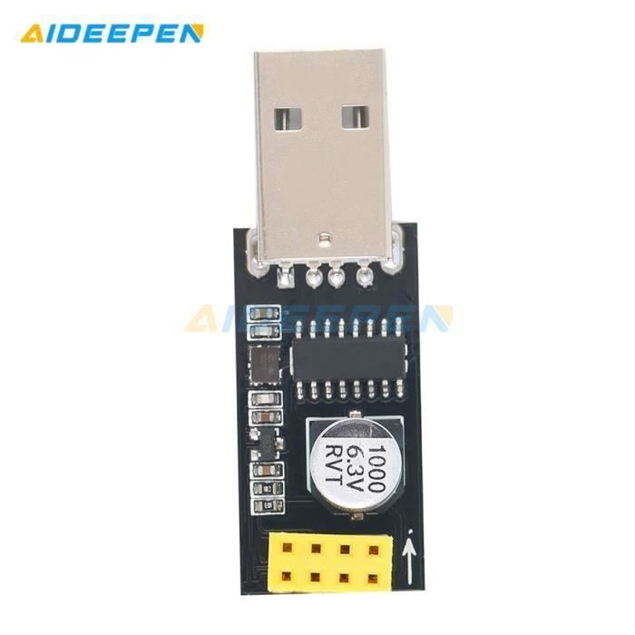 Aideepen USB to ESP-01 ESP8266 Serial TTL Module Wifi ESP-01 CH340G ...