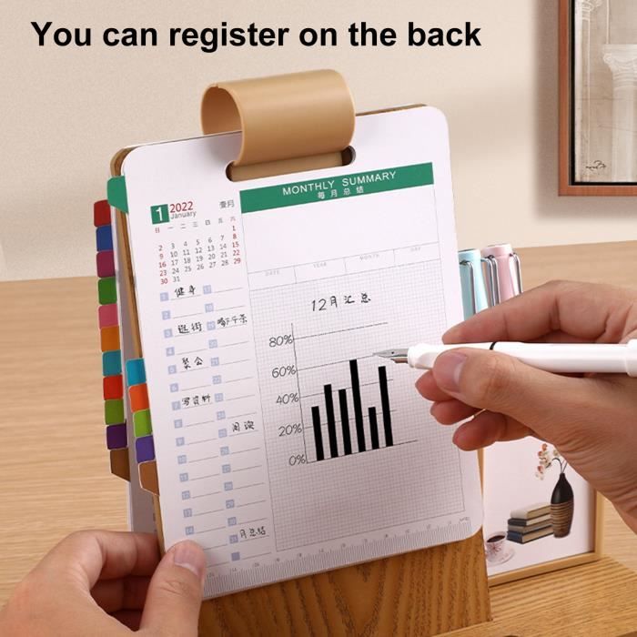 CALENDRIER - BLOC EPHEMERIDE Calendrier de bureau Flip Calendrier clair ...