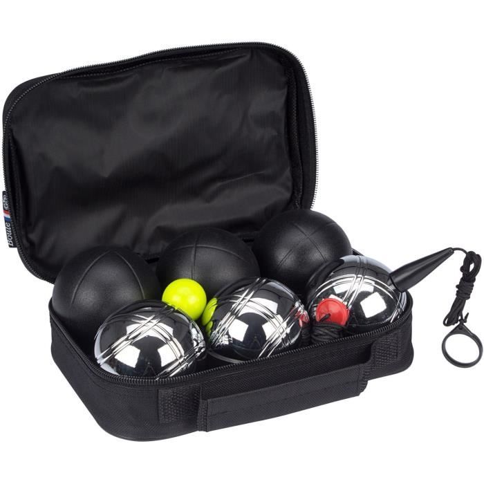 Get & Go Ensemble Jeu De Boules Luxe 6 boules Argenté 52JT-ZIZ-Uni ...