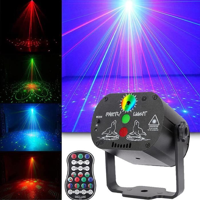 Mini lampe Laser LED USB - DJ Disco - Stroboscope activé par le son ...