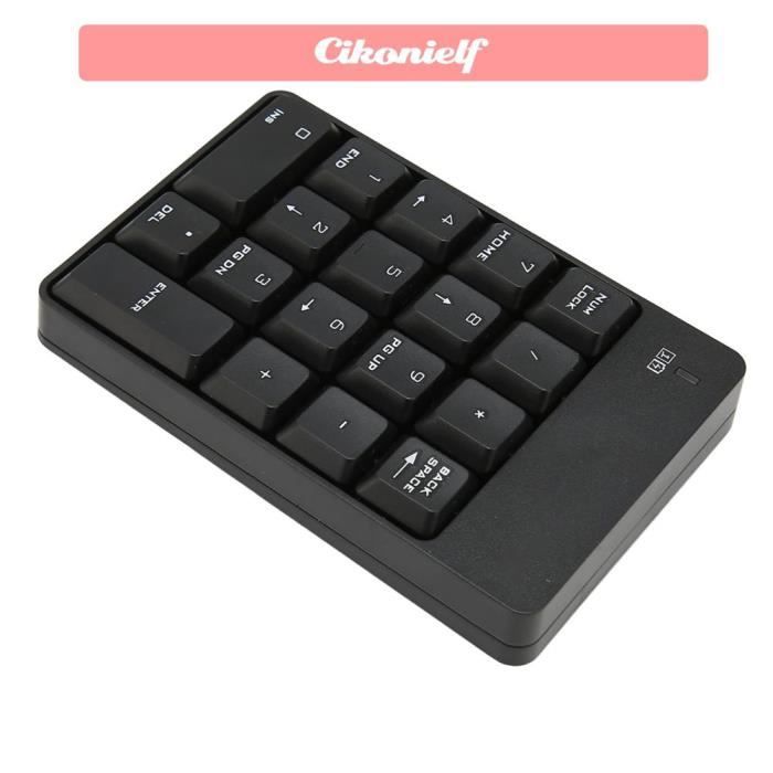 Cikonielf Clavier numérique NUMERIC KEYPAD SK 51AG 2.4G Wireless 18 ...