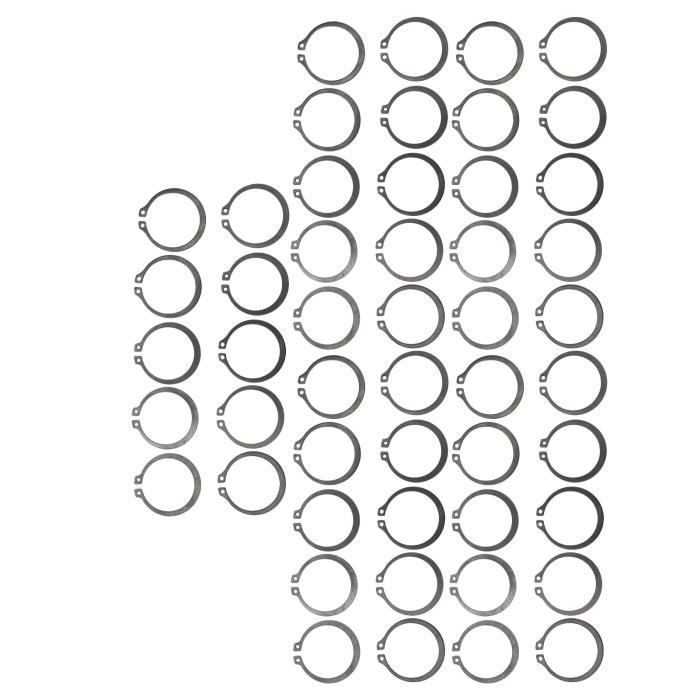 Dilwe Anneau élastique d'arbre d'embrayage de compresseur 50pcs AC Compresseur Embrayage Arbre ...