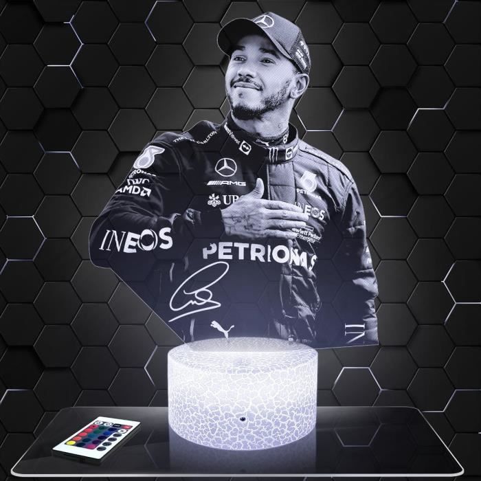 Lampe De Chevet Lewis Hamilton Pilote F1 Décoration Formule 1 Monoplace ...