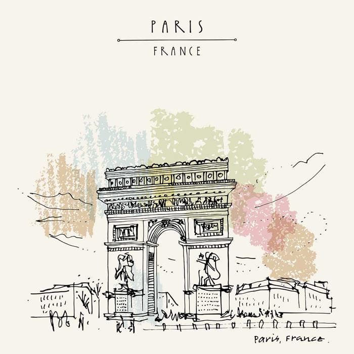 Tableau Paris France - 50x50cm - made in France - Cdiscount Maison