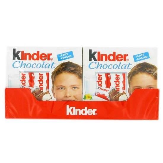 Kinder chocolat 4 pièces x 20 - Cdiscount Au quotidien